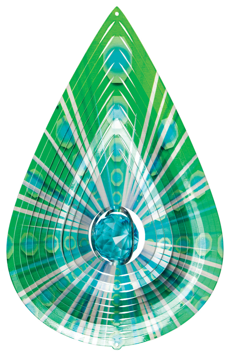 LARGE GREEN TEAR DROP – spinfinitycanada/Cutting Edge